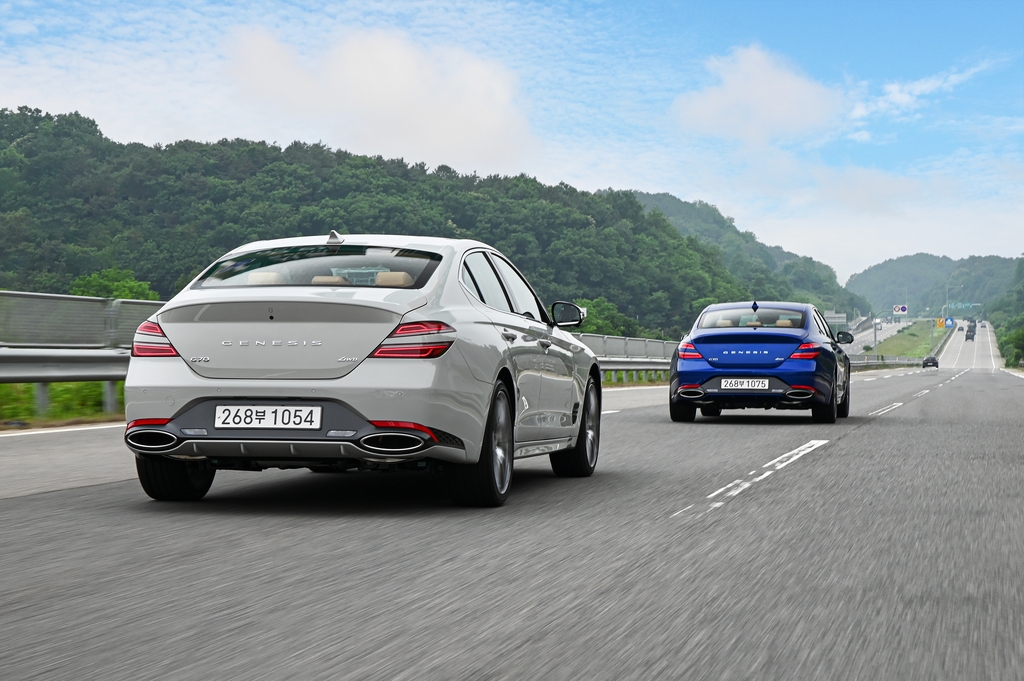 [시승기] 한층 업그레이된 주행성능…2023 제네시스 G70 | 연합뉴스