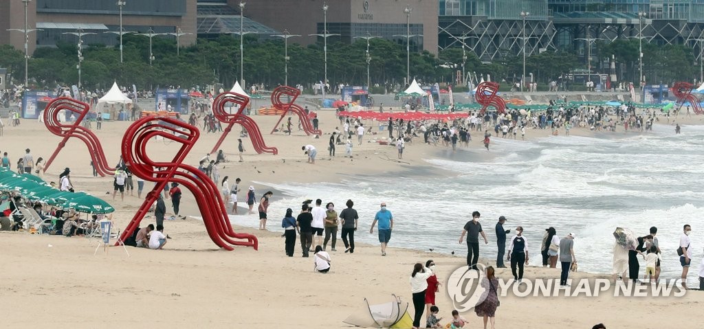 해운대해수욕장 전면 개장 첫 주말 연합뉴스 