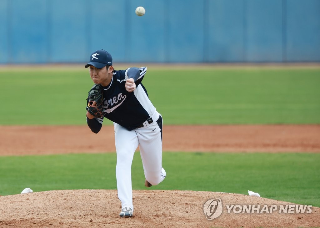 KIA 평가전, WBC 대표팀 선발 투수 구창모 | 연합뉴스