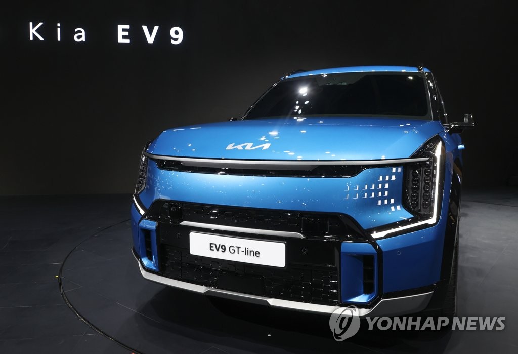 기아, 첫 대형 전기 SUV EV9 실차 세계 최초 공개 | 연합뉴스