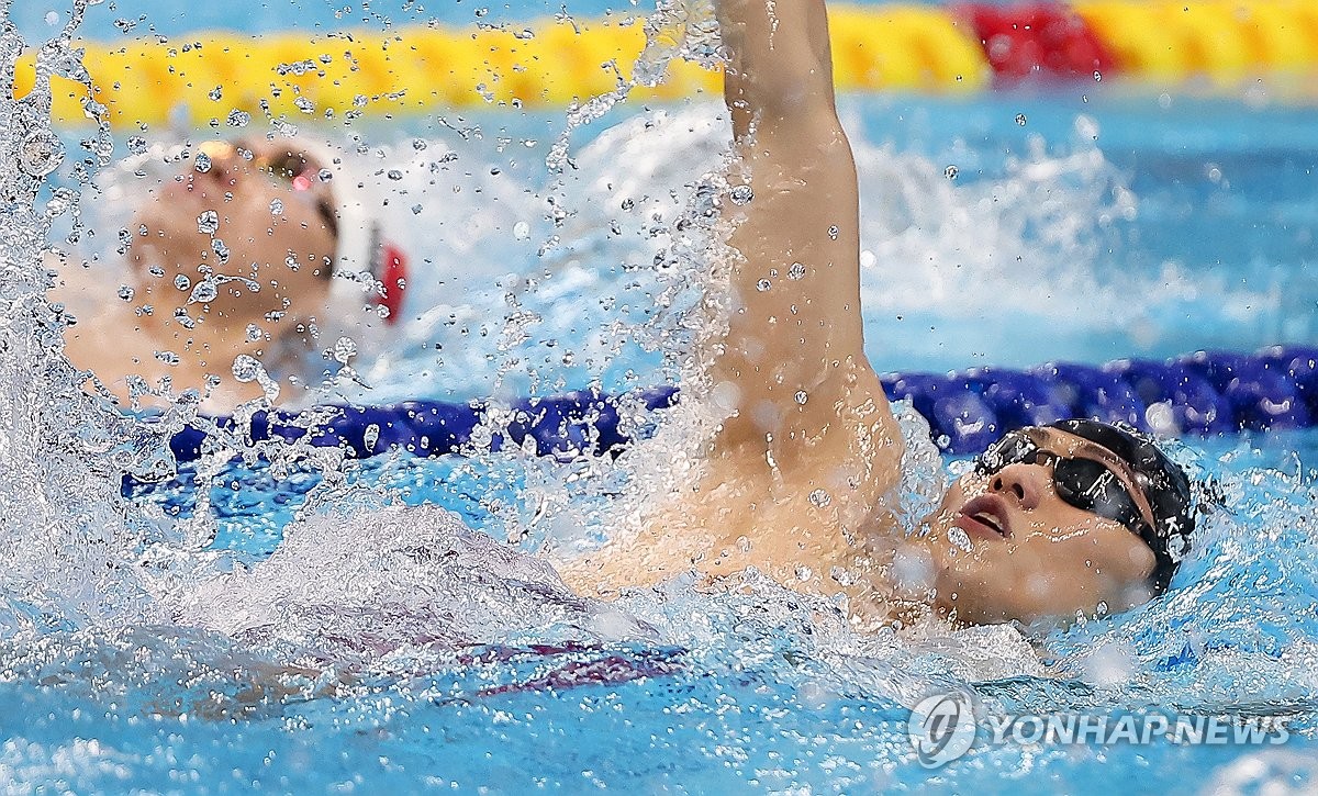 김민석 남자 개인혼영 400m 연합뉴스