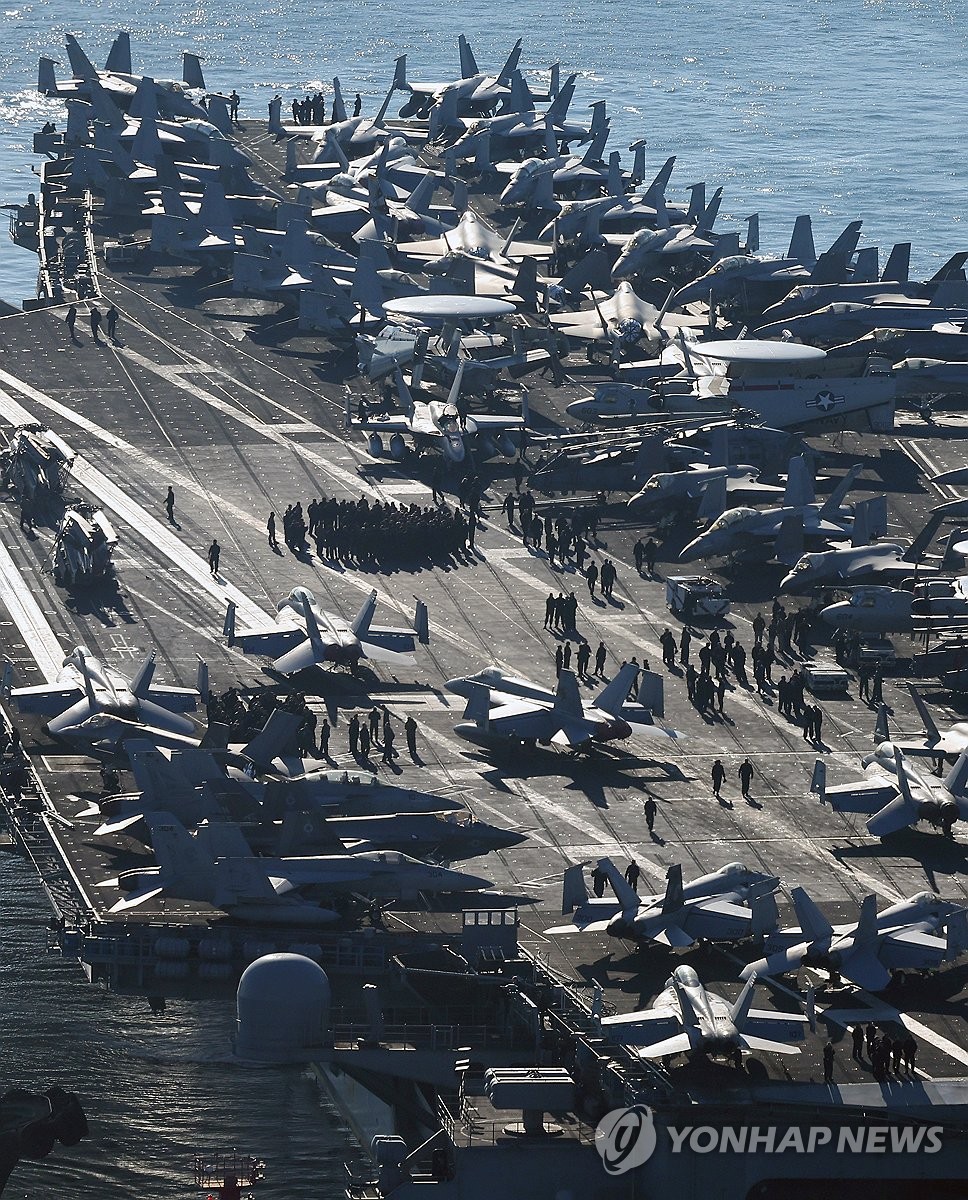 U S Carrier Carl Vinson Arrives In S Korea Yonhap News Agency