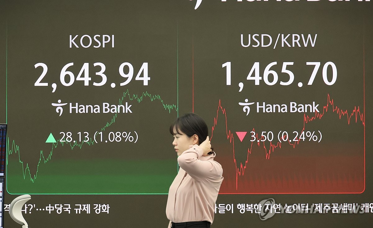 (LEAD) Seoul shares end over 1 pct higher on tech gains | Yonhap News Agency